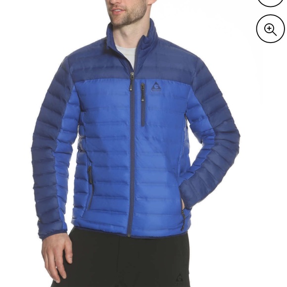 Gerry Weber | Jackets & Coats | Gerry Two Tone Blue Full Zip Puffer ...